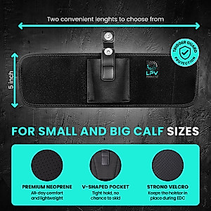 Ankle Holster for 380 and 9mm – Fast Silent Draw – Comfortable & Durable | Fits: SIG P365 P238 Ruger LCP 380 LC9 EC9s Glock 26 42 43, Hellcat, Bodyguard 380, M&P Shield & Similar Guns [380 9mm 22 LR]