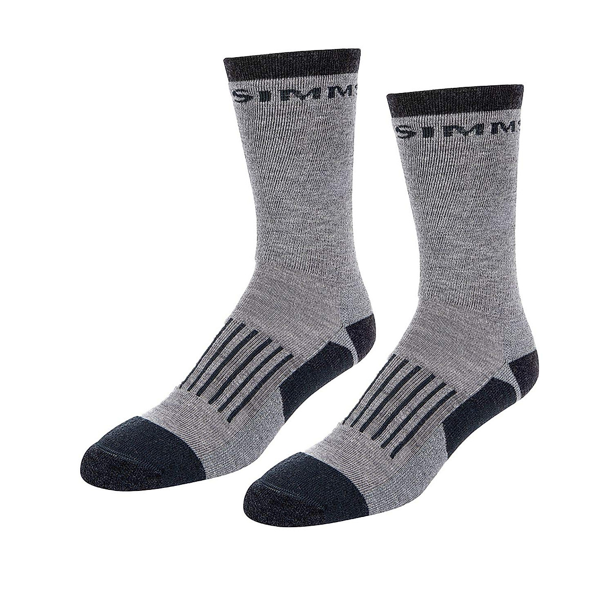 Simms Men's Merino Wool Midweight Hiker Sock, Medium, Steel Grey