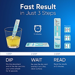 Prime Screen [10 Pack] Nicotine Tobacco Cotinine Urine Test Kit - Urine Dip Card Testing Cotinine from Smoking - WCOT-114