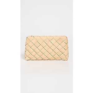 Loeffler Randall Women's Aviva Woven Puff Clutch, Natural, Tan, One Size