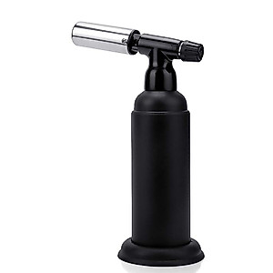 ofone Butane Torch, Refillable Kitchen Blow Torch Lighter, Cooking Culinary Torch with Safety Lock & Adjustable Flame for BBQ, Baking, Creme Brulee, Soldering, Camping