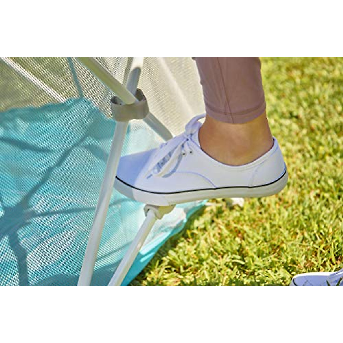 Regalo My Portable Play Yard Extra Large Deluxe with Removable Pad, Indoor and Outdoor, Bonus Kit, Teal, 8-Panel