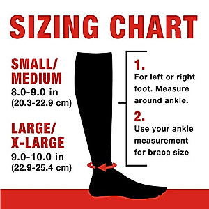 ACE Brand Compression Ankle Support, Large/Extra Large, Gray, 1/Pack