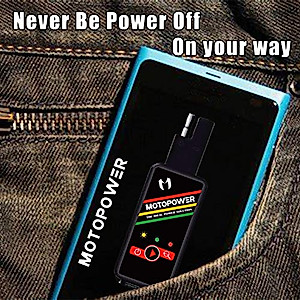 MOTOPOWER MP0620B 4.2Amp Motorcycle Dual USB Charger SAE to USB Adapter with Battery Monitor Switch Control