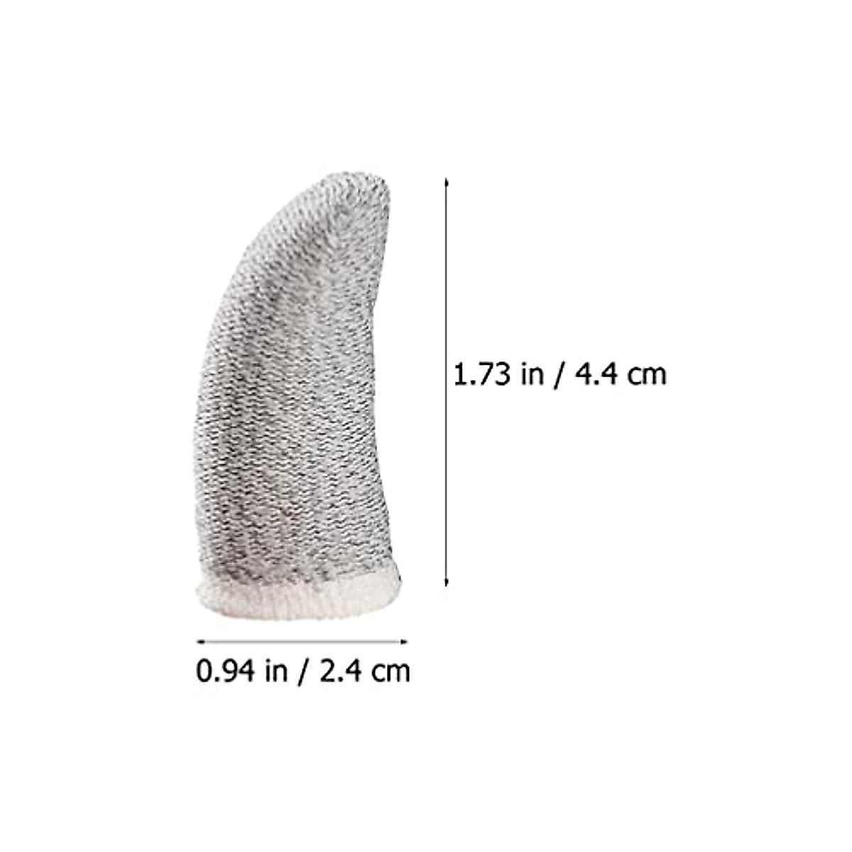 UKCOCO Gaming Finger Sleeves for Mobile Game- White Yellow Silver Fiber Game Sweat- Proof Finger Cot Mobile Controller Breathable Touchscreen, 6pcs