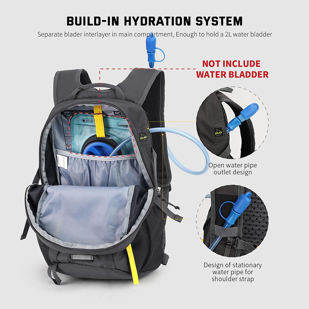 SKYSPER Small Hiking Backpack, 20L Lightweight Travel Backpacks Waterproof Hiking Daypack for Women Men