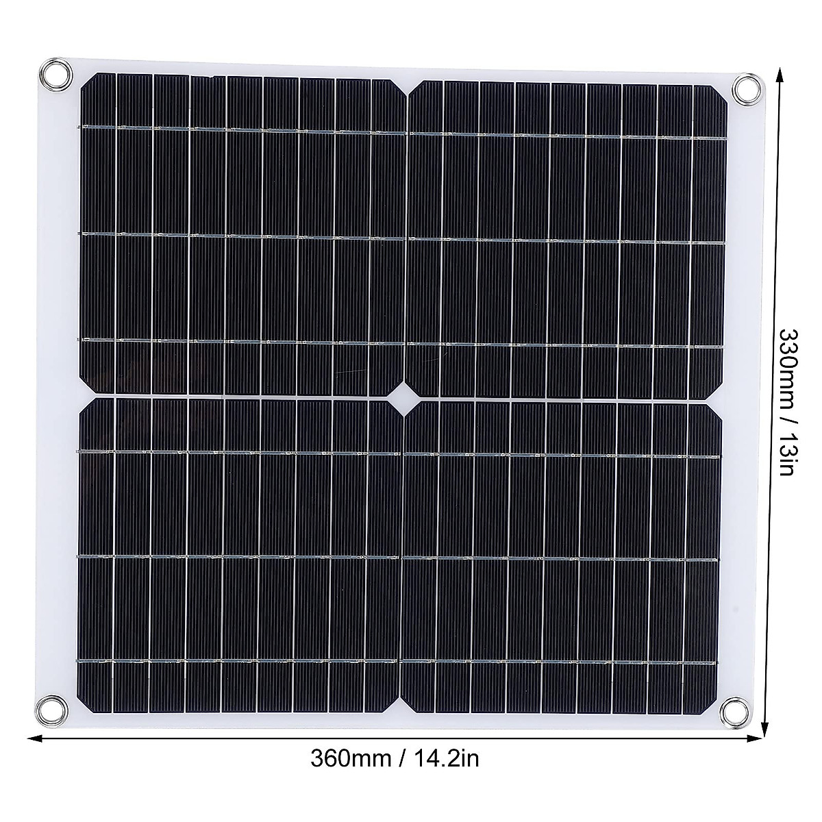 Portable Solar Panels, Portable Solar Panel Kit Folding Solar Charger 20W 18V Mini Solar Panels Suitcase Dual USB
