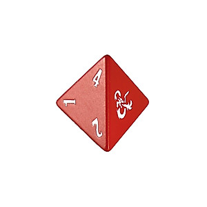 Heavy Metal Red and White RPG Dice Set for Dungeons & Dragons