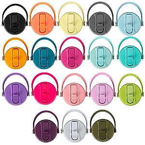 RRegeny Straw Lid for Hydro Flask Wide Mouth 32 40 oz, Straw Lids with Flexible Handle and Straws Compatible with HydroFlask, Replacement Sports Flex Cap Wide Mouth Top 32 40 oz