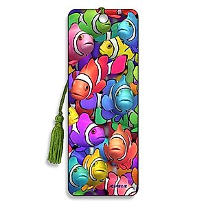 3D Clown Fish bookmark featuring the artwork of Royce B McClure - by Artgame (Clown School)