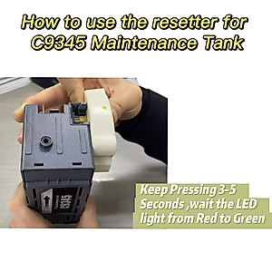 C9345 Maintenance Tank Chip Resetter for Printer ET-5800 16600 L15150 15160 WF7820 ST-C8000 L8168 L8188, white