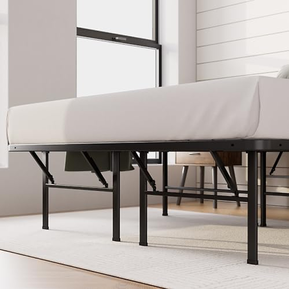 ZINUS SmartBase Heavy Duty Mattress Foundation, 14 Inch Metal Platform Bed Frame, No Box Spring Needed, Sturdy Steel Frame, Underbed Storage, Full