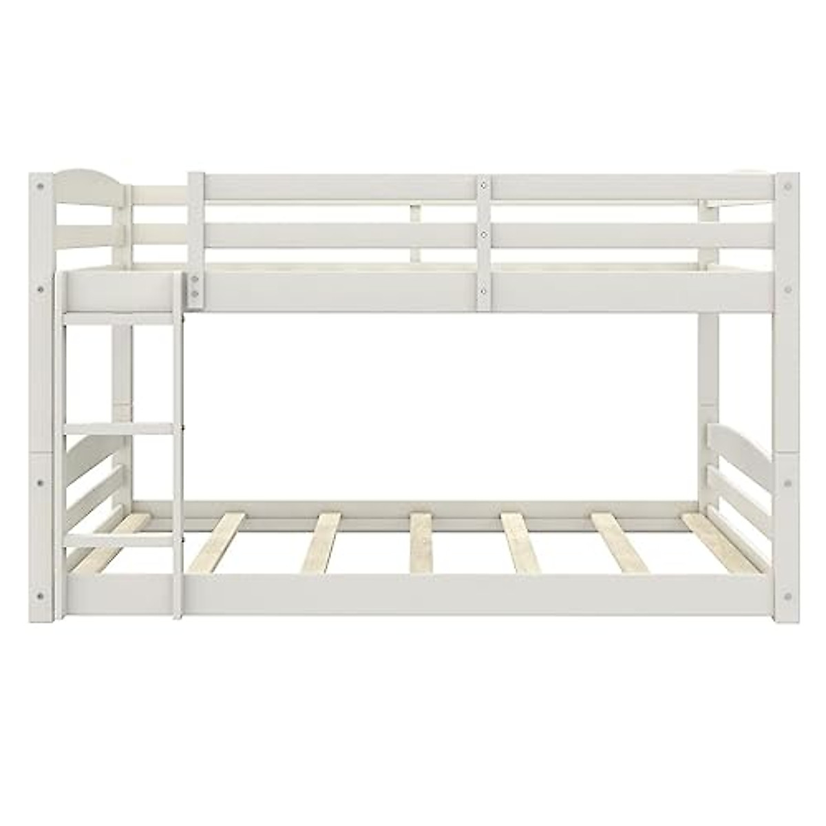 DHP Phoenix Full-Over-Full Floor Bunk Bed, White