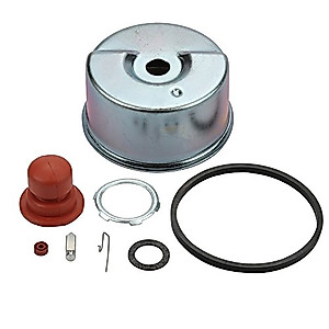 Panari Carburetor Float Bowl & Needle Seat Kit Primer Bulb for Tecumseh Lawn Mower ECV100 LAV35 TVS75 TVS90 TVS100 TVS105 TVS115 TVS120 631843 631902 631902A 632046 632046A Carb