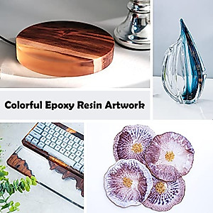NIUB Epoxy Resin Kit - 19oz Resin and Hardener - Crystal Clear, Non-Toxic, No Bubble, Self-Leveling, Easy for Beginners - Deep Pour