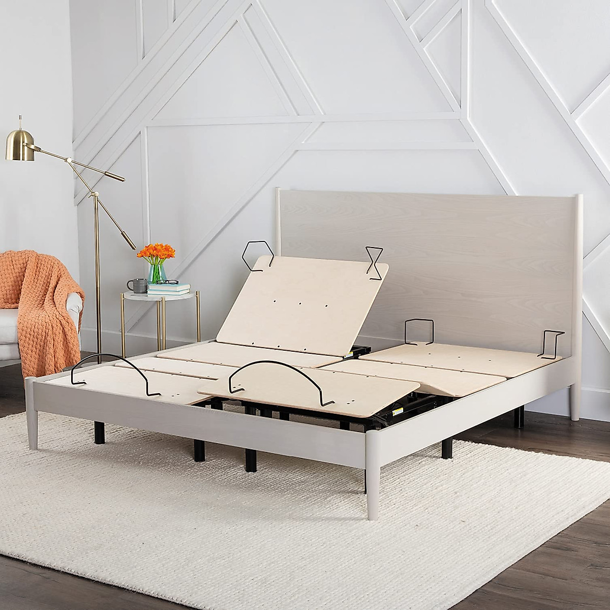 Craft & Trade Adjustable Bed Base Frame Comfort Lifestyle, Easy Assembly, Split King