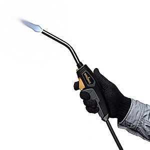 Bernzomatic BZ8250HT Reach Hose Torch, Trigger-Start Hose Torch with Included Holster For Fuel Canister