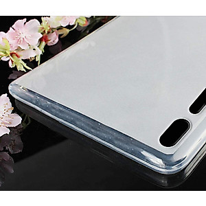 iCoverCase Compatible with Samsung Galaxy Tab S6 10.5 Inch T860/T865 Case, Lightweight Matte Translucent TPU Clear Case -Frosted Clear