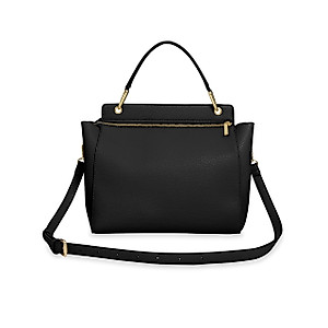 KATIE LOXTON Harlowe Womens Vegan Leather Convertible Strap Top Handle Doctors Bag Black