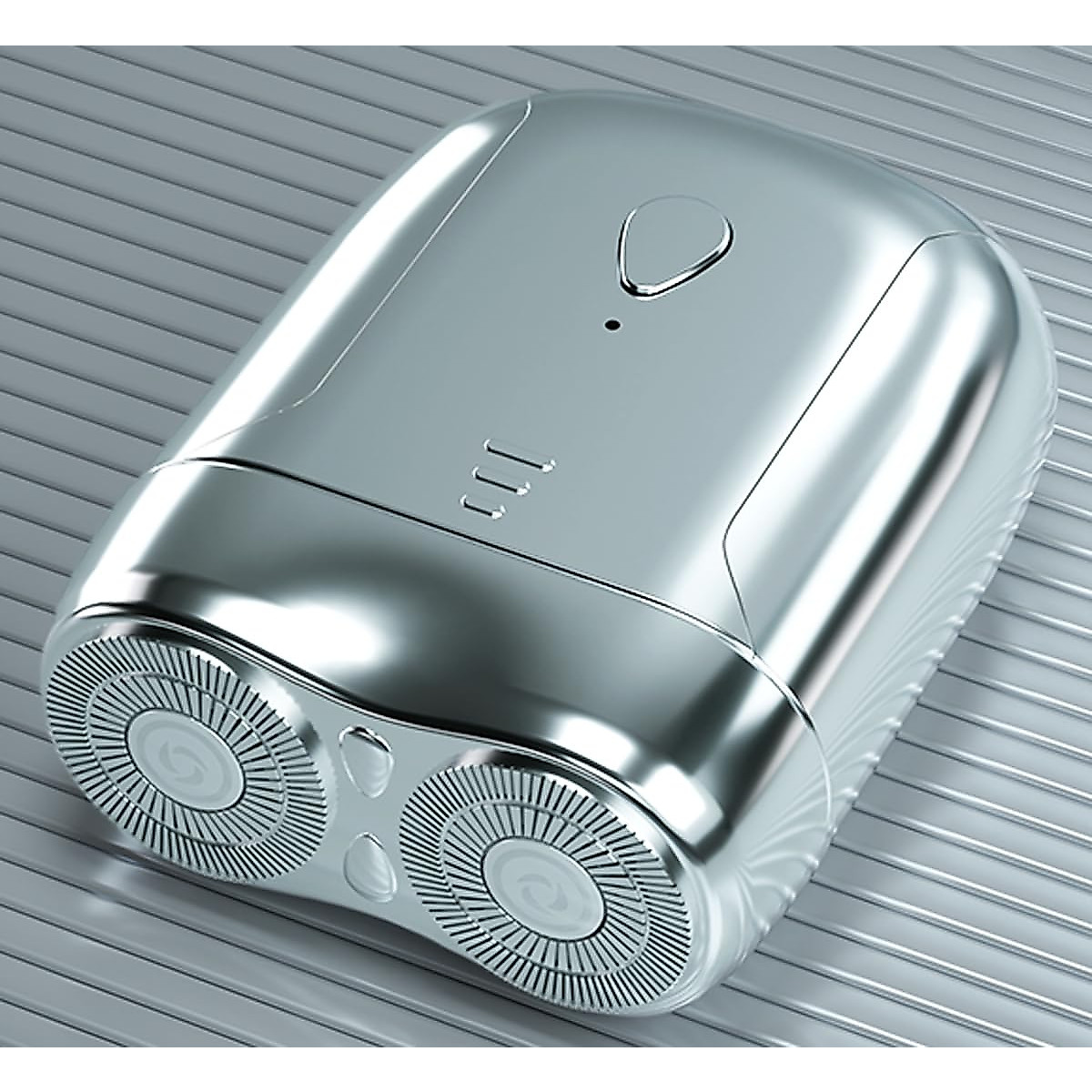 Powerful High Speed Storm Shaver: 2023 Upgraded Electric Travel Razor Shaver (Silver)