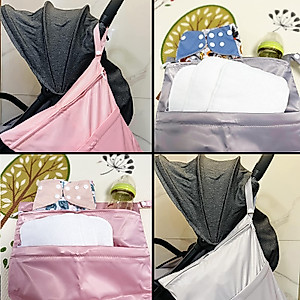 SMALLKE Wet Bag,2 pcs Baby Wet Dry Cloth Diaper Bags,Washable, Reusable for Travel, Stroller, Pool,Beach, Wet Swimsuits,Dirty Gym Clothes, Toiletries, Toys,Mommy Bag (Color 24)