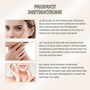 2023 New Siren Makeup Brush, BeCausePro Siren Brush,Siren Makeup Brush, Suitable for liquid cosmetics (Rose Gold)