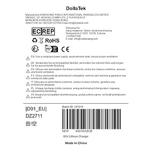 DollaTek 16S 60V 30A BMS Lithium Battery Charger Protection Board with Power Battery Balance/Improving PWB Protection Board