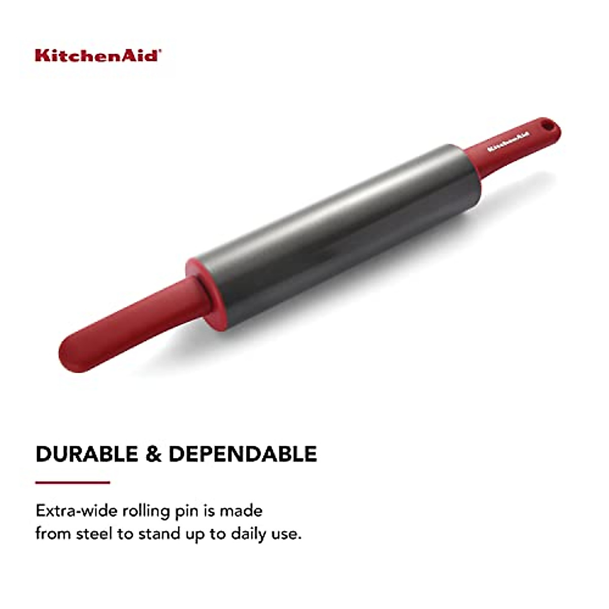 KitchenAid Gourmet Rolling Pin, One Size, Red
