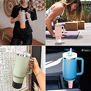 Zenbo 4pcs Silicone Boot for Stanley 40 oz Quencher, IceFlow Flip 30 oz, and 20 oz Tumblers