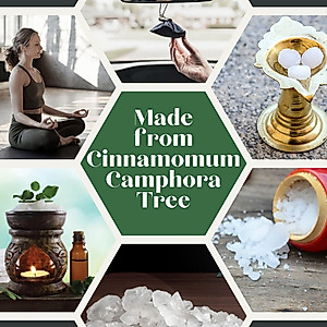 SOUL STICKS Natural Camphor Blocks (56 Grams, 12 Tablets) Pure Camphor Tablets for Aromatherapy & Puja - Alcanfor en Bloques, Alcanfor Tablets, Alcanfor en Bolitas, Kapoor for Pooja