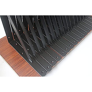 16 Pack L11" x H 8" Black Heavy Duty Shelf Brackets with Screws Metal Shelf Brackets Shelf Support Angle Brackets for Shelves L Brackets Heavy Duty Floating Shelf Brackets