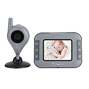 TimeFlys Video Baby Monitor with Camera and Audio C240v 2.4" Screen, Auto Night Vision,Two Way Talk, Temperature Monitoring and Warning,1000 Ft Range,Long Battery Life