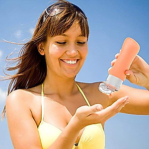 4 Pack Travel Bottles, 3oz Leak Proof Travel Accessories Containers Toiletries,Travel Shampoo And Conditioner Bottles,Perfect for Business or Personal Travel, Fun Outdoors 9 Pieces