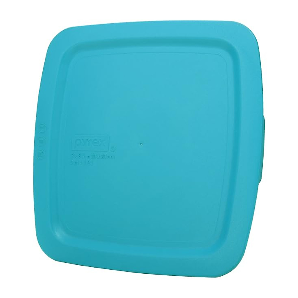 Pyrex C-222-PC 2qt Turquoise Easy Grab Lid (2-Pack)