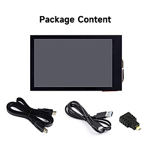 waveshare 3.5inch IPS Capacitive Touch LCD Display, Compatible with Raspberry Pi 5/4B/3B/Zero/Zero W/Zero 2W/Pico/Pico W/Pico WH, 480×800, Adjustable Brightness