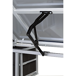 OneSpace Craft Station with Blue Glass Drafting, Silver