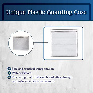 Ateret Judaica Traditional Tallit Prayer Shawl from Israel, supervised kosher, with Bracha on The Neck. with Matching Fabric Cover & Free Clear Plastic Cover