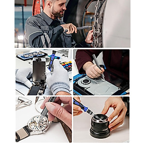 Vastar Electric Screwdriver, 152 in 1 Cordless Mini Precision Screwdriver Set with 119 Magnetic Precision Bits, Rechargeable Portable Repair Tool Kit with LED Lights for Electronics Phones