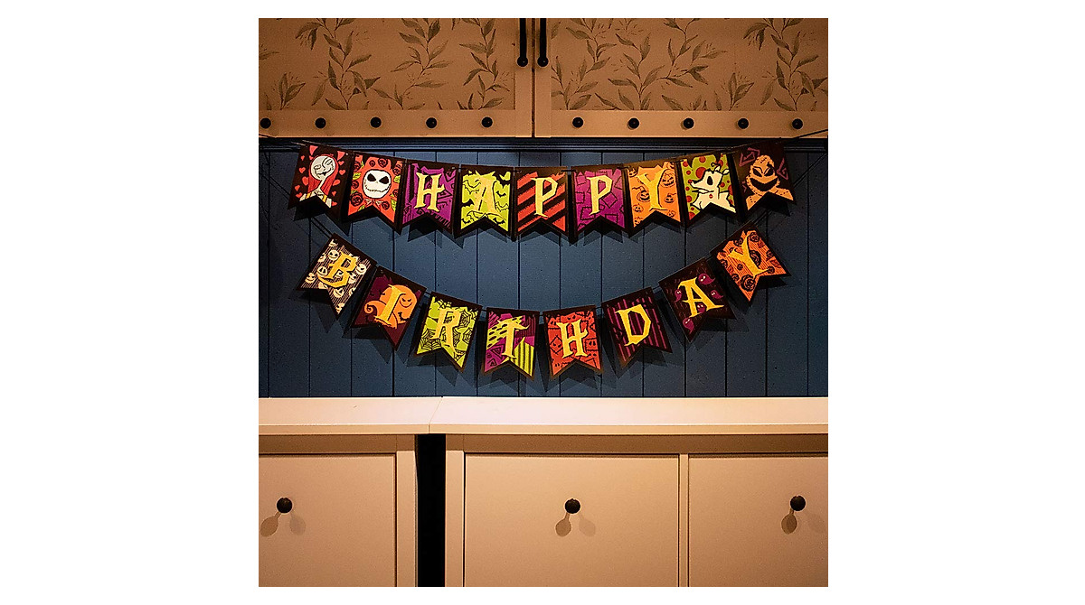 Nightmare Before Christmas Birthday Banner | Madodo