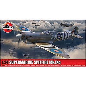 Airfix Supermarine Spitfire MK IXc 1:24 WWII Military Aviation Plastic Model Kit A17001