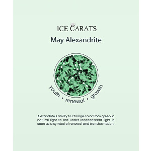 IceCarats 14K Yellow Gold Synthetic Alexandrite Ring size 5