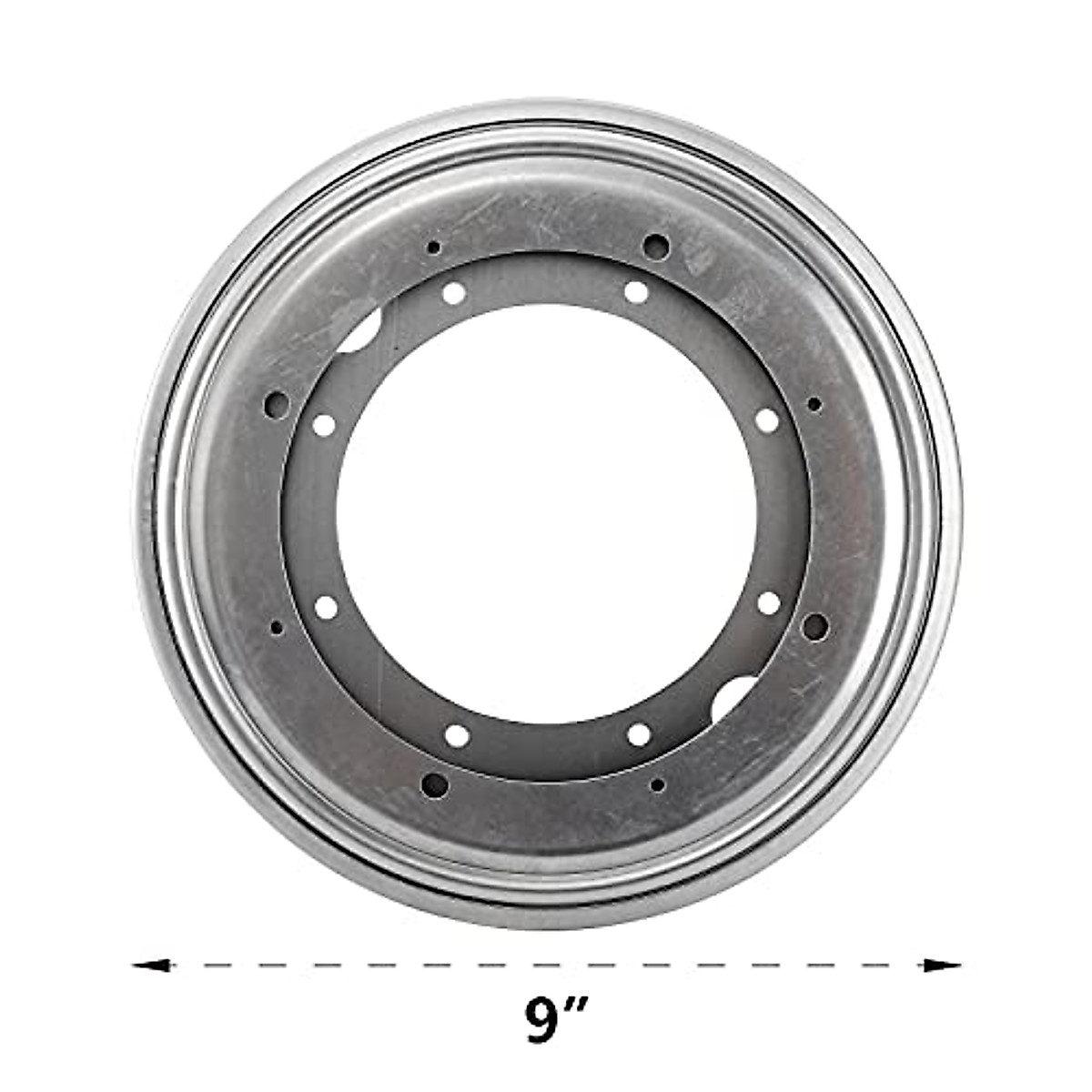 Fasmov 3 Pack 9 inches Lazy Susan 5/16 Thick Turntable Bearings with 6 Rubber Pads