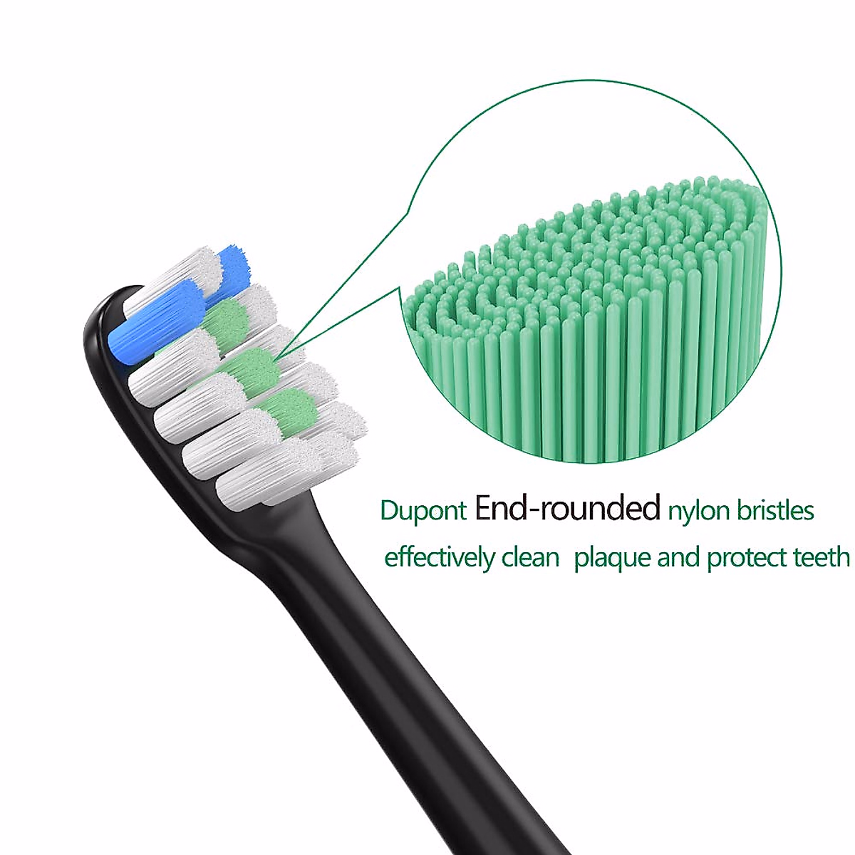 WuYan 4 Pack Toothbrush Heads for Xiaomi Deep Cleaning, Automatic Electric Sonic Replacement Tooth Brush for Soocare X3 Electric toothbrushes, with Travel Caps