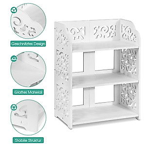 Shoe Cabinet Rack,Small Bookcase Space Saving Shoe Rack,Small Bookcase With White Chic Hollow Shoe Closet Wood Plastic Plate Baroque Storage Organizer Stand Shelf Holder