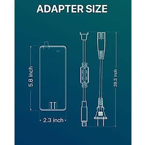 42V/36V 2A Power Charger Adapter Compatible with Segway Ninebot by G30LP F40 E45 E25 E22 ES2 ES4, Hiboy S2R, YADEA KS5 Pro KS1 KS3,OKAI Neon/Neon Lite, Bird, Lime for 36V Li-ion Battery UL Listed