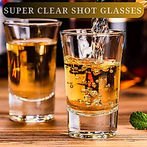 A&A Wonders 1.5 Oz Shot Glasses Set Of 8 With Heavy Base - Shot Glass Set, Weighted shotglass - For Vodka Tequila Shot Glasses Gift Box