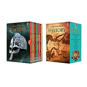Usborne Beginners History 10 Books Collection Box Set (Stone Age, Iron Age, Egyptians, Ancient Greeks, Romans, Vikings, Castles & MORE!)