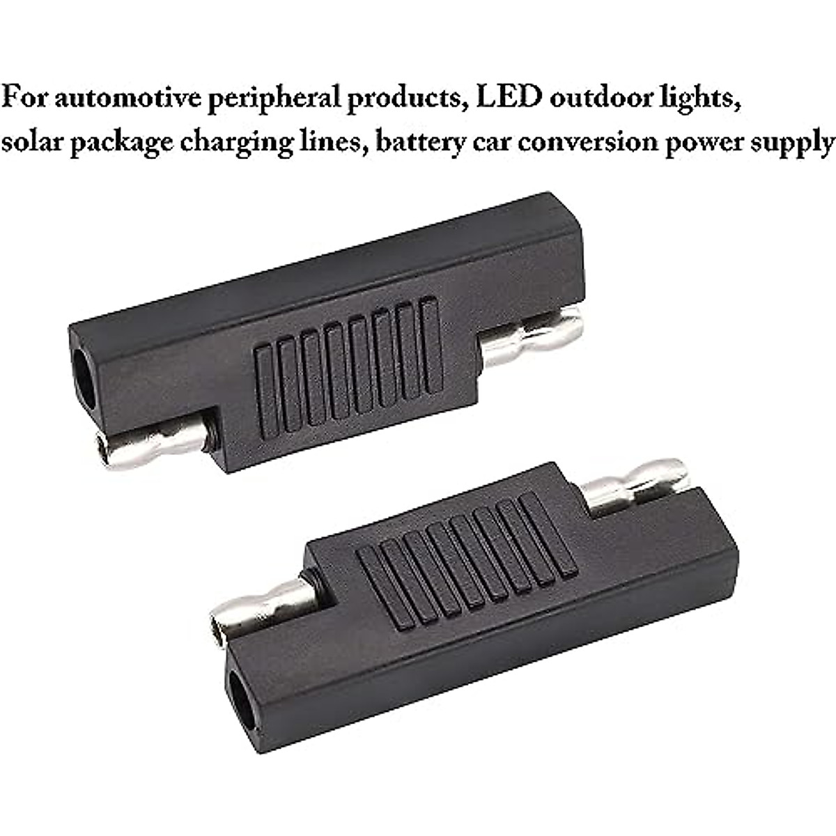 zdyCGTime 4Pack SAE Connector SAE Polarity Reverse Adapter 1.9"x0.28" Gender Charger, Solar Panel Battery Power Charger SAE Male to Male Plug Changer Adapter