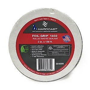 Hardcast 304099 Foil-Grip 1402 Mastic Duct Sealant 2" x 100'