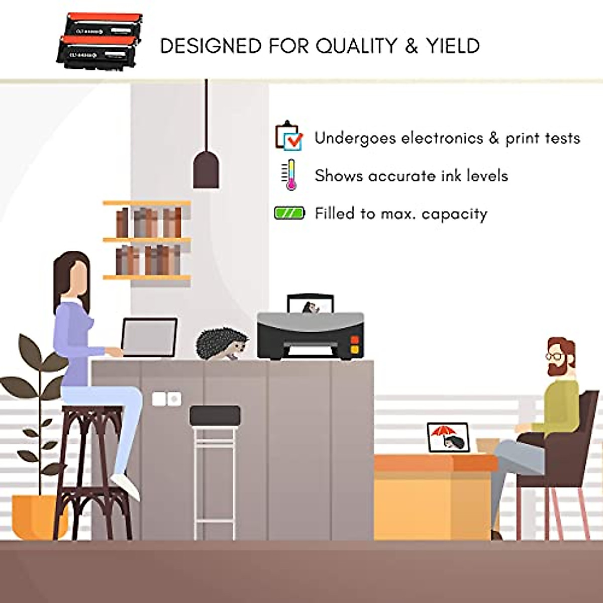 Limeink 2 Compatible Toner Cartridges Replacement for Samsung K404S 404 404s Black Toner for Samsung CLT K404S C430W Xpress c480fw Toner Cartridges Printer